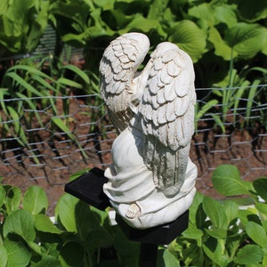 Praying Angel Statue Garden Stake Decoration Solar Waterproof - Etsy