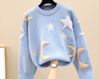 Moon Long Sweater - Etsy