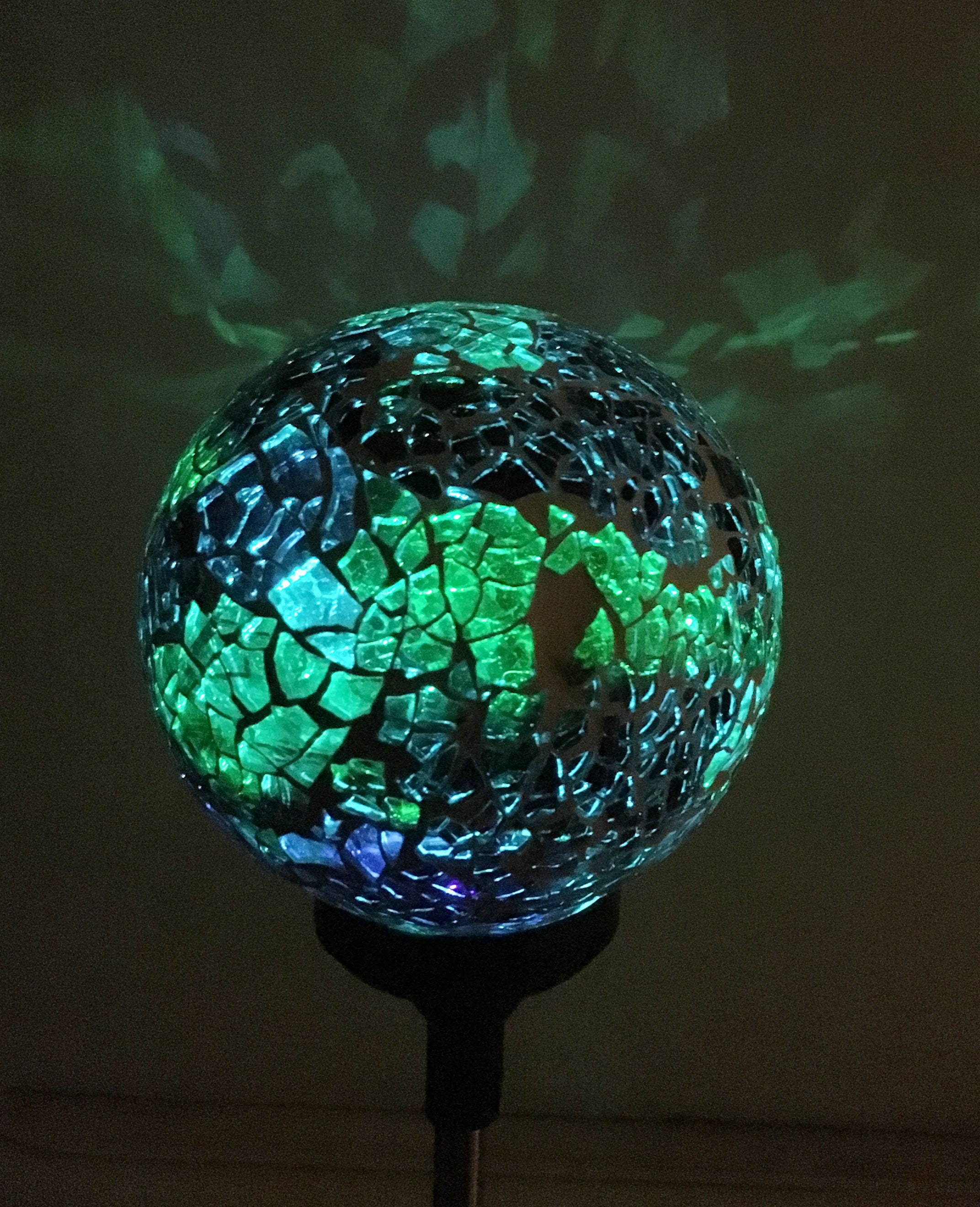 Waterproof Outdoor Glass Ball Solar Landscape Garden Pathway Light ...