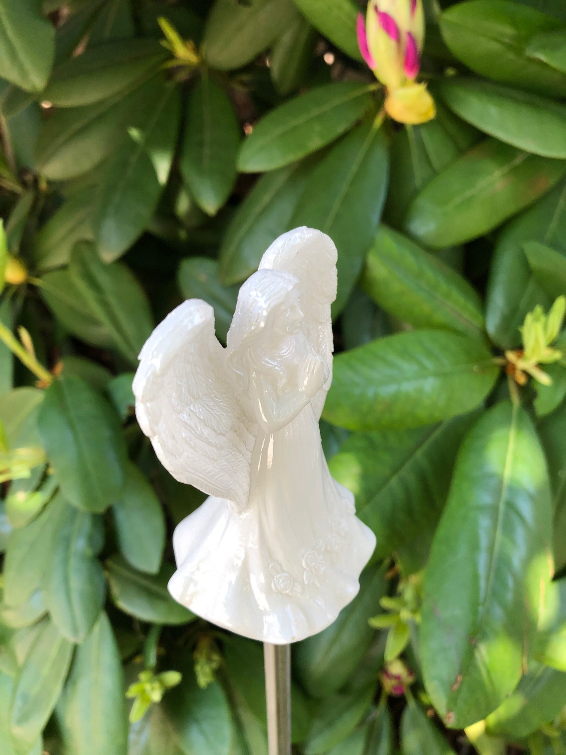 Plastic Purple Angel Garden Stake Decoration Solar Memorial Gift Light ...