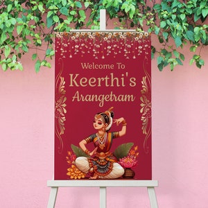 Arangetram Welcome Sign,back Drop,bharatanatyam Arangetram Welcome ...