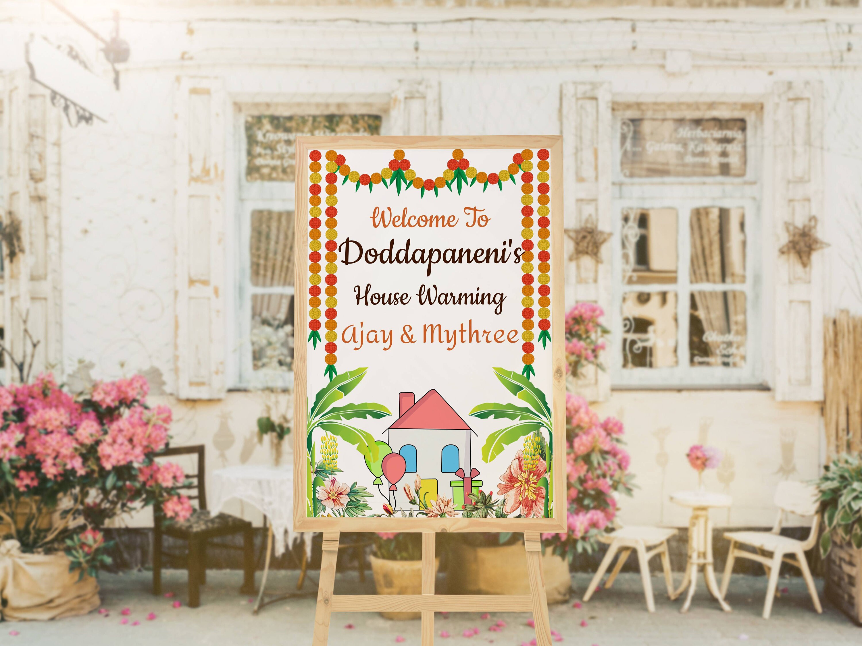 Indian Housewarming Welcome Sign House Warming Sign Sign for - Etsy