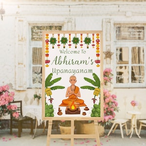 Upanayanam Welcome Sign Board,upanayana,sacred Thread Ceremony, Thread ...