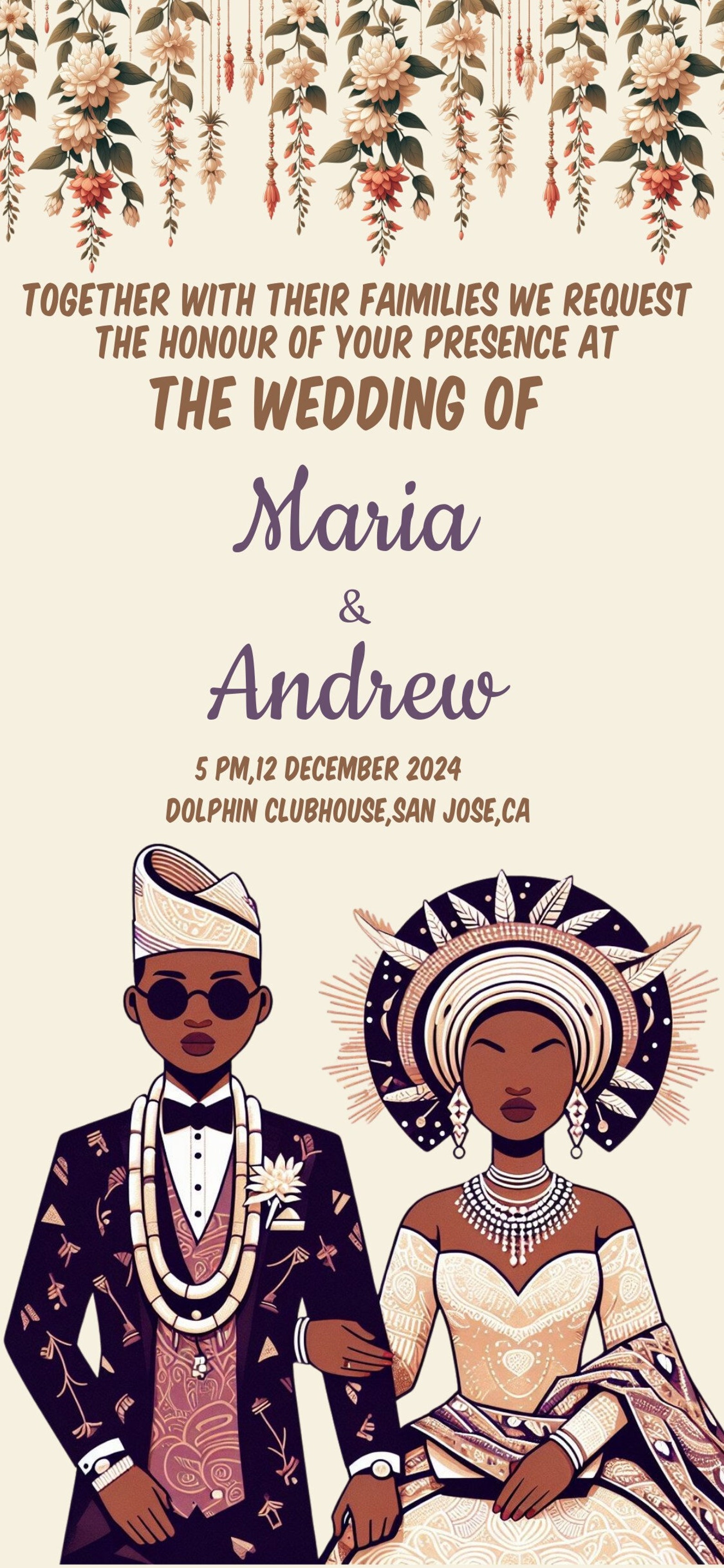 Nigerian Wedding Sign as Igbo Wedding Mobile Invitation - Etsy