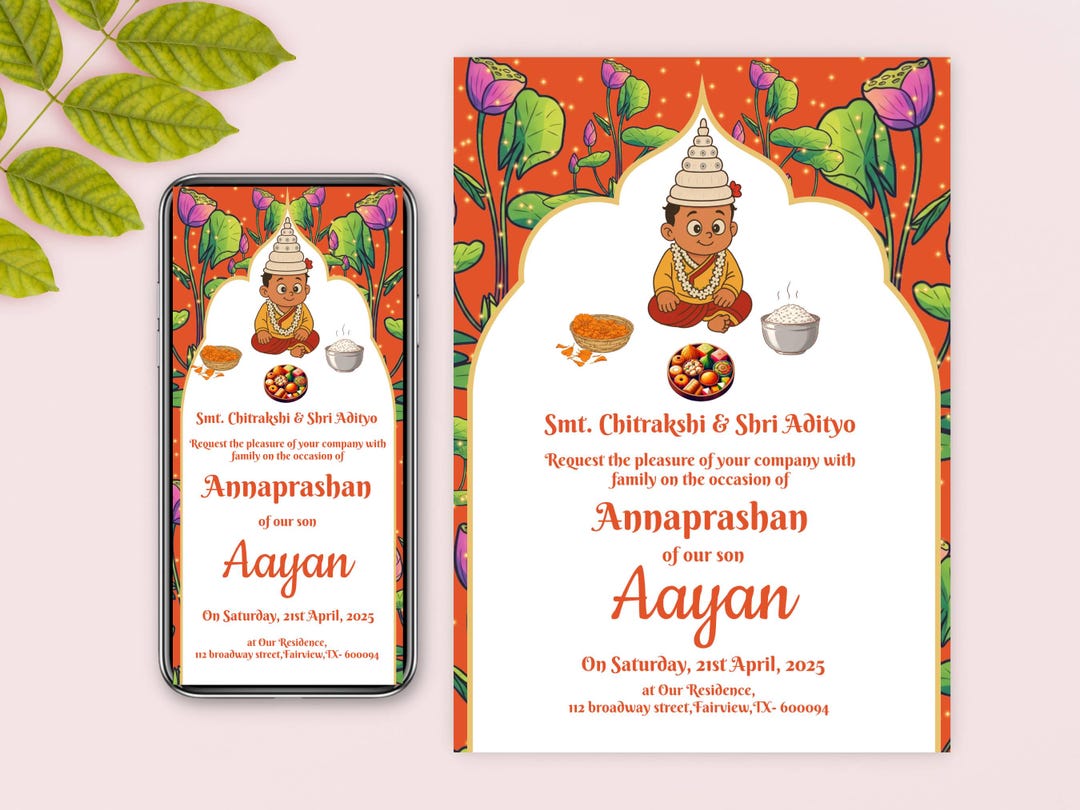 Bengali Annaprashan Invitation Card,pasni Mukhe Bhaat Onnoprashon ...