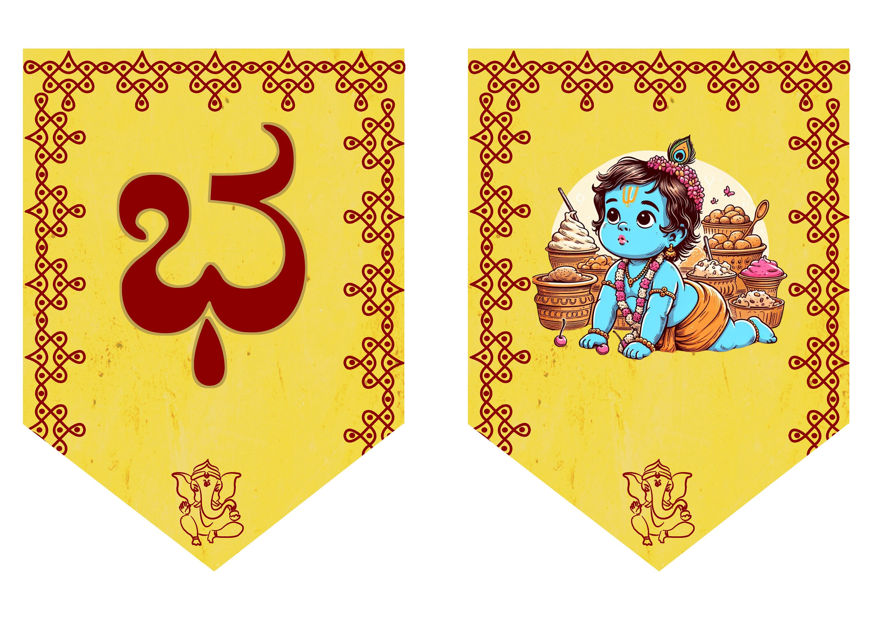 Buy Kannada Naming Ceremony Banner for Hindu Baby First Rice Eating ...