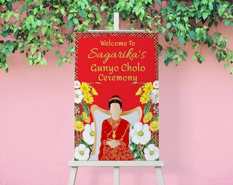 Nepali Gunyo Cholo Invitation Card - Etsy