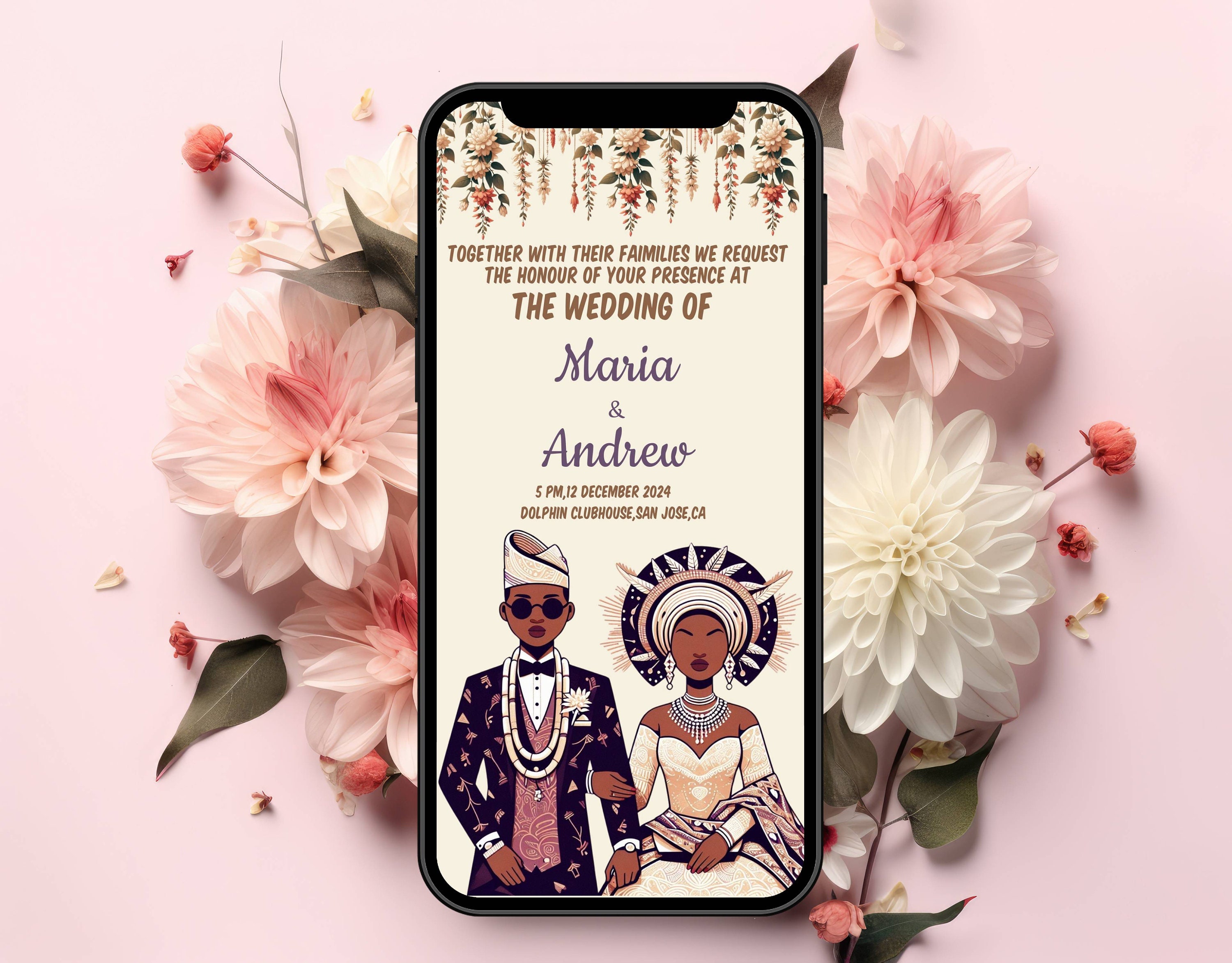 Nigerian Wedding Sign as Igbo Wedding Mobile Invitation - Etsy