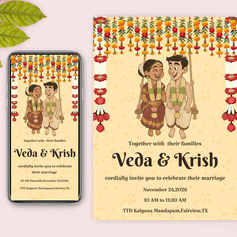 Brahmin Wedding Template - Etsy