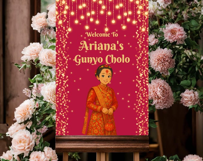 Nepali Gunyo Cholo Invitation Card - Etsy Canada