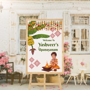 Upanayanam Welcome Sign: Sacred Thread Ceremony (digital Download) - Etsy