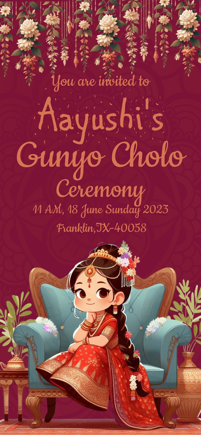 Gunyo Cholo Mobile Invite,gunyo Choli as Watsapp, Nepali Half Saree ...