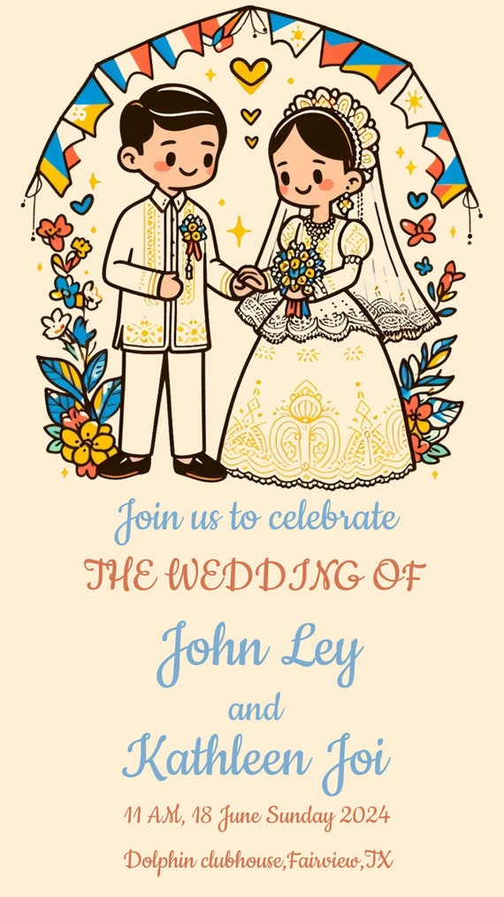 Traditional Filipino Wedding Symbols Filipino Wedding Welcome Sign For