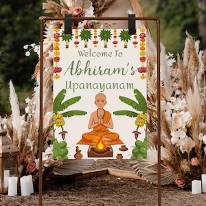 Upanayanam Welcome Sign Board,upanayana,sacred Thread Ceremony, Thread ...