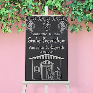 South Indian Housewarming Welcome Sign House Warming Sign - Etsy