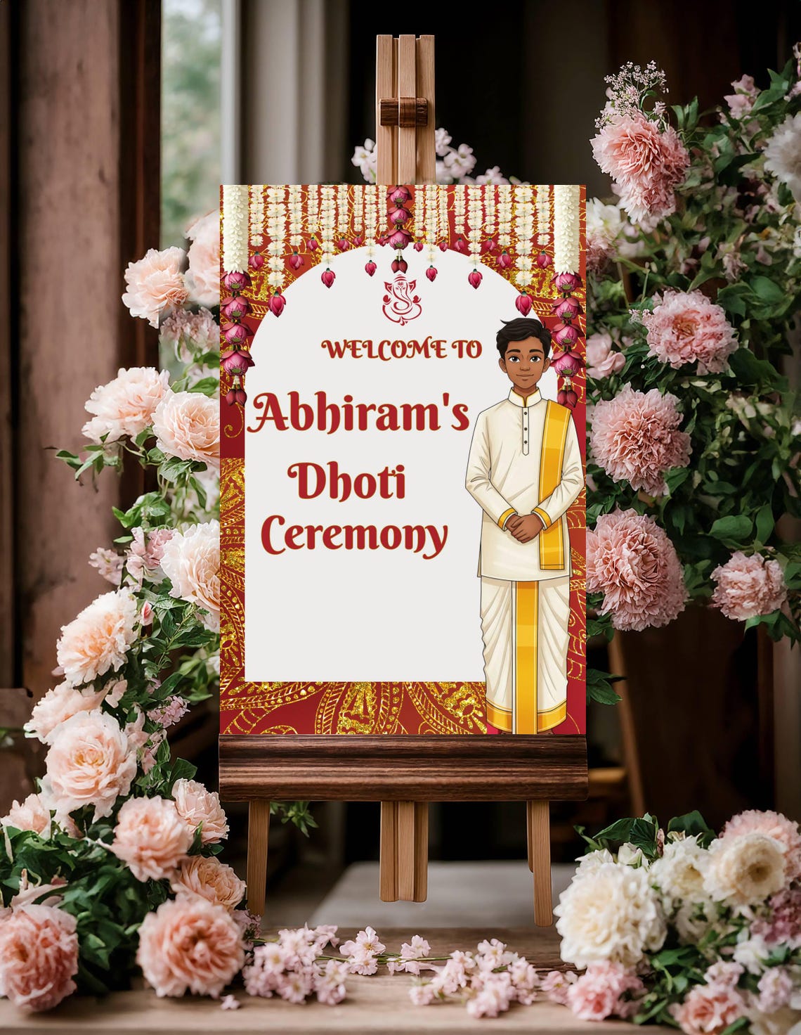 Dhoti Ceremony Sign Indian Ceremony Sign Dhoti Ceremony Dhoti Function ...