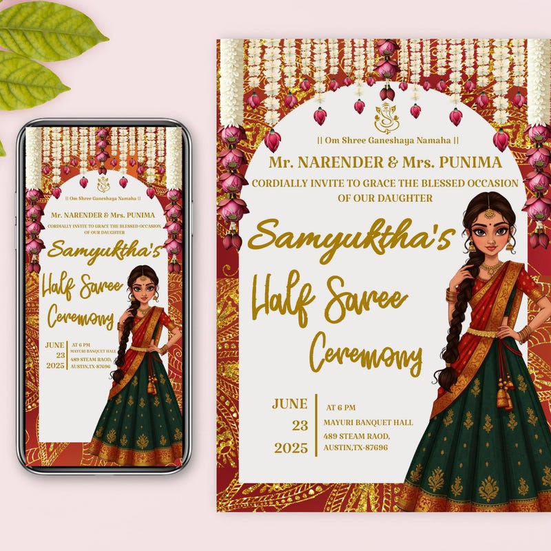 Puberty Ceremony Invitation - Etsy