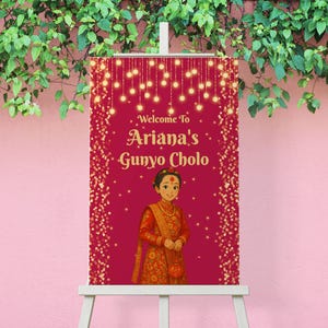 Gunyo Cholo Welcome Sign: Nepali Coming of Age Ceremony (digital ...