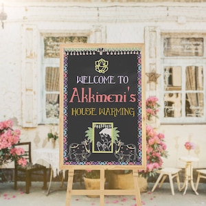 South Indian Housewarming Welcome Sign, House Warming Sign Sign for ...