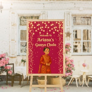 Gunyo Cholo Welcome Sign: Nepali Coming of Age Ceremony (digital ...