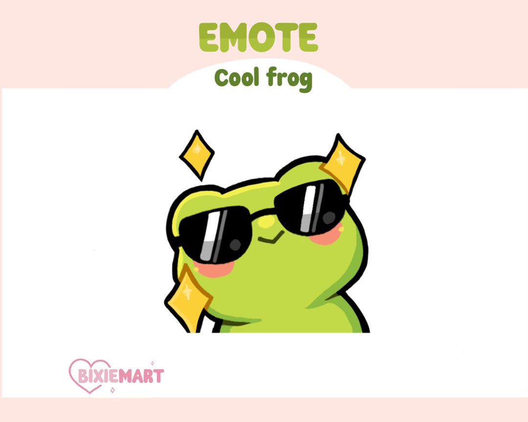Cool Frog Twitch/discord Emote P2u - Etsy