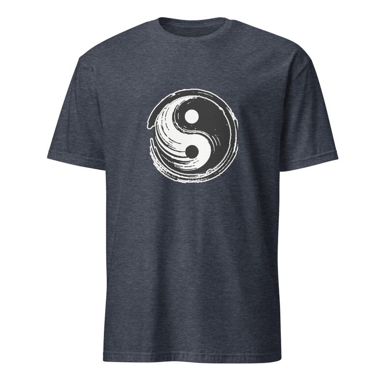 Enso Zen Circle Yin Yang Brushstroke T-shirt – Zen Balance Spiritual ...