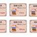 Book Club Member Card, Canva Template, Customizable, 6 Printable per ...