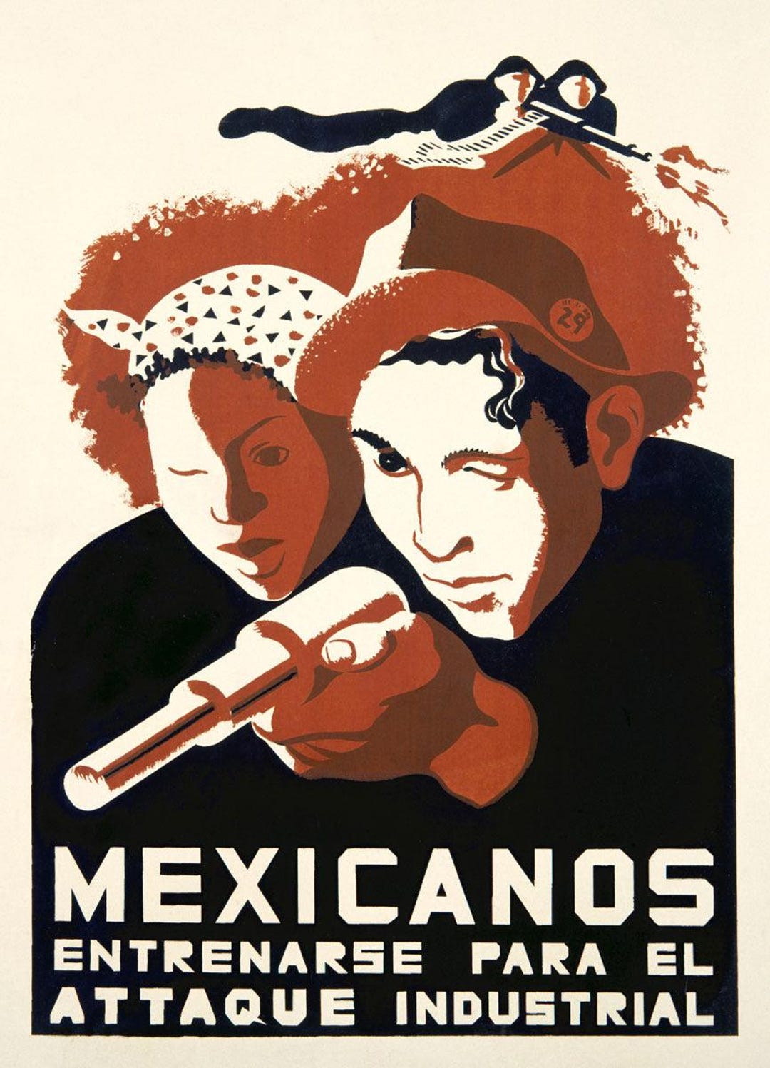 Mexicanos Industrial Propaganda Poster 0000 3845 Etsy