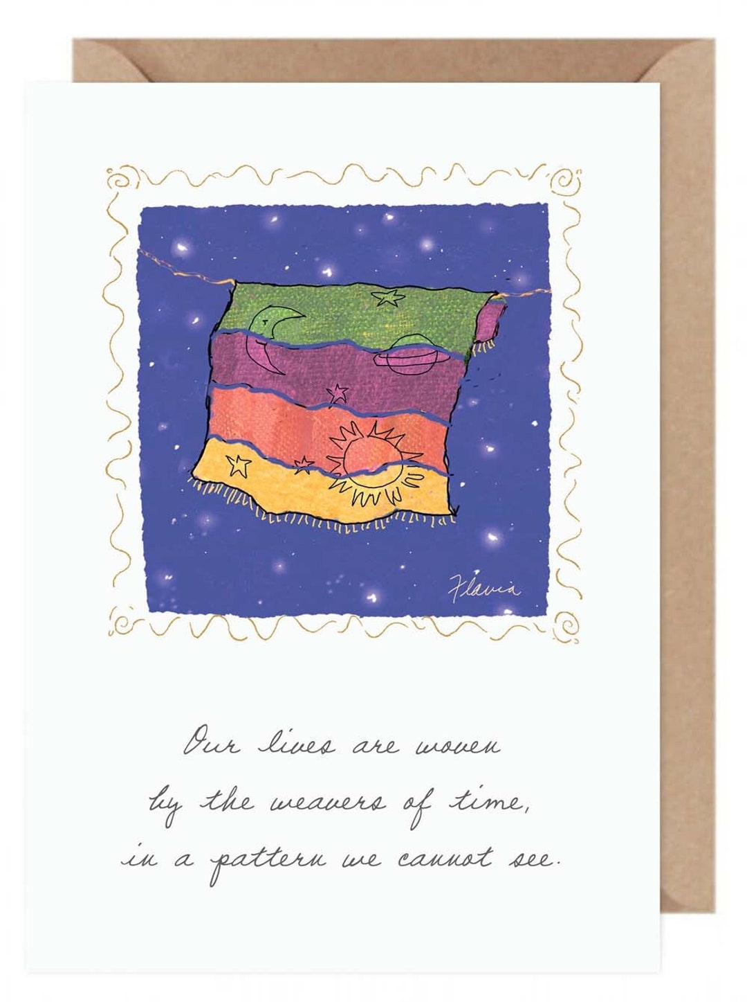 Weavers of Time a Flavia Weedn Inspirational Greeting Card - Etsy