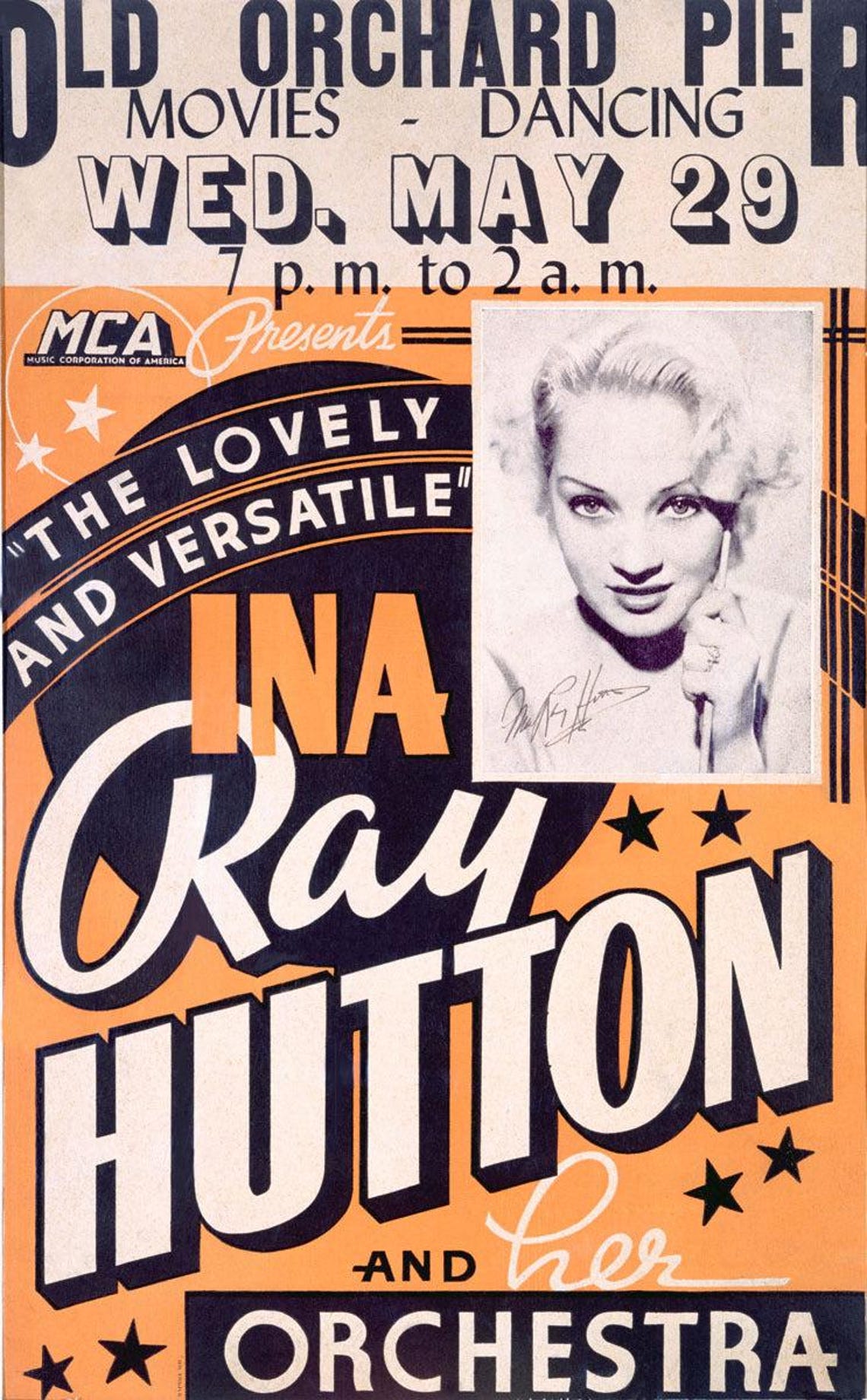 Ina Ray Hutton Jazz Orchestra Poster 0000-3120 - Etsy