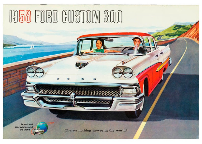 Ford Fairlane 1958 Detail Town Victoria 0400-2579 - Etsy