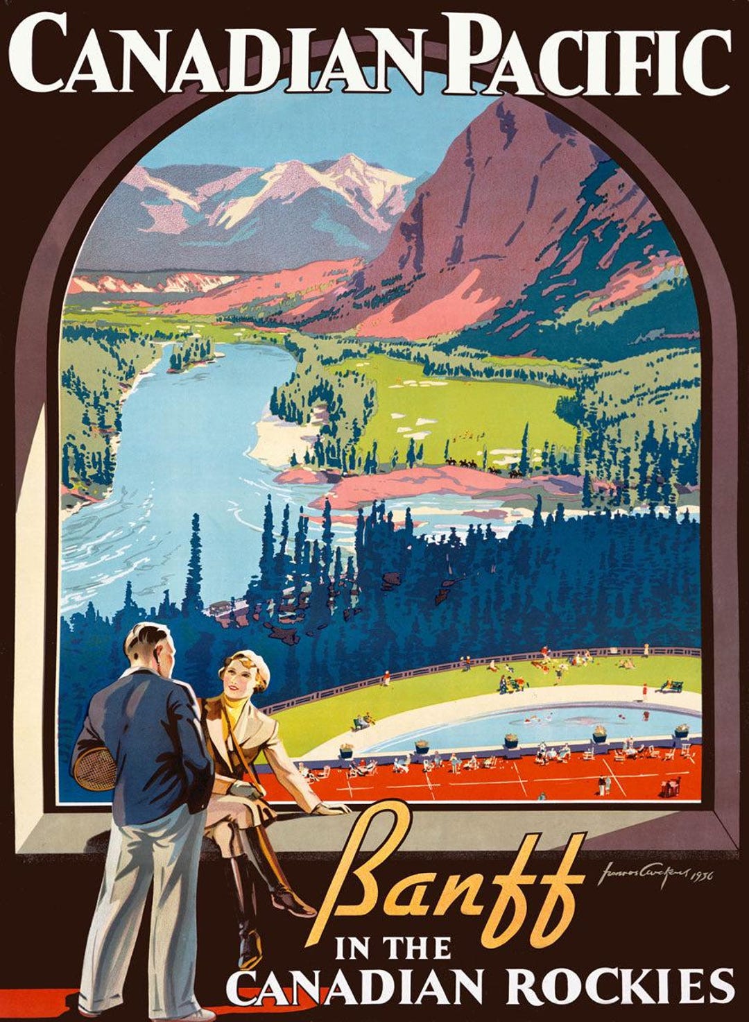 Canadian Pacific Railway Banff Poster 0000-6361 - Etsy