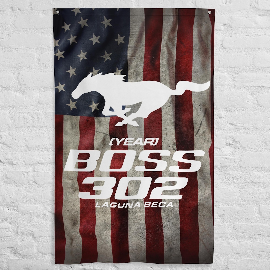 BOSS 302 Laguna Seca Custom US Wall Flag - Etsy