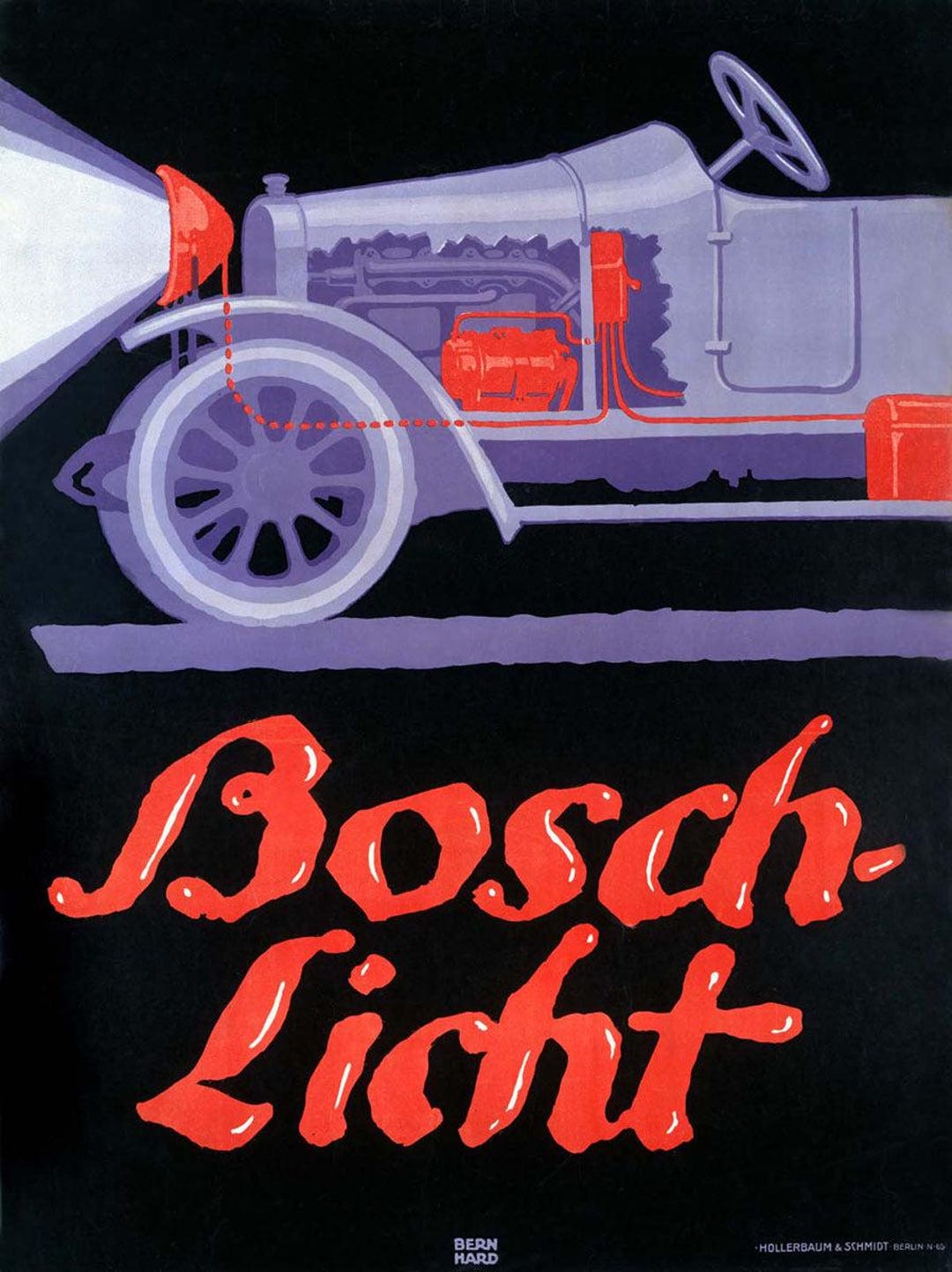 Robert Bosch Automobile Light Poster 0000-0959 - Etsy