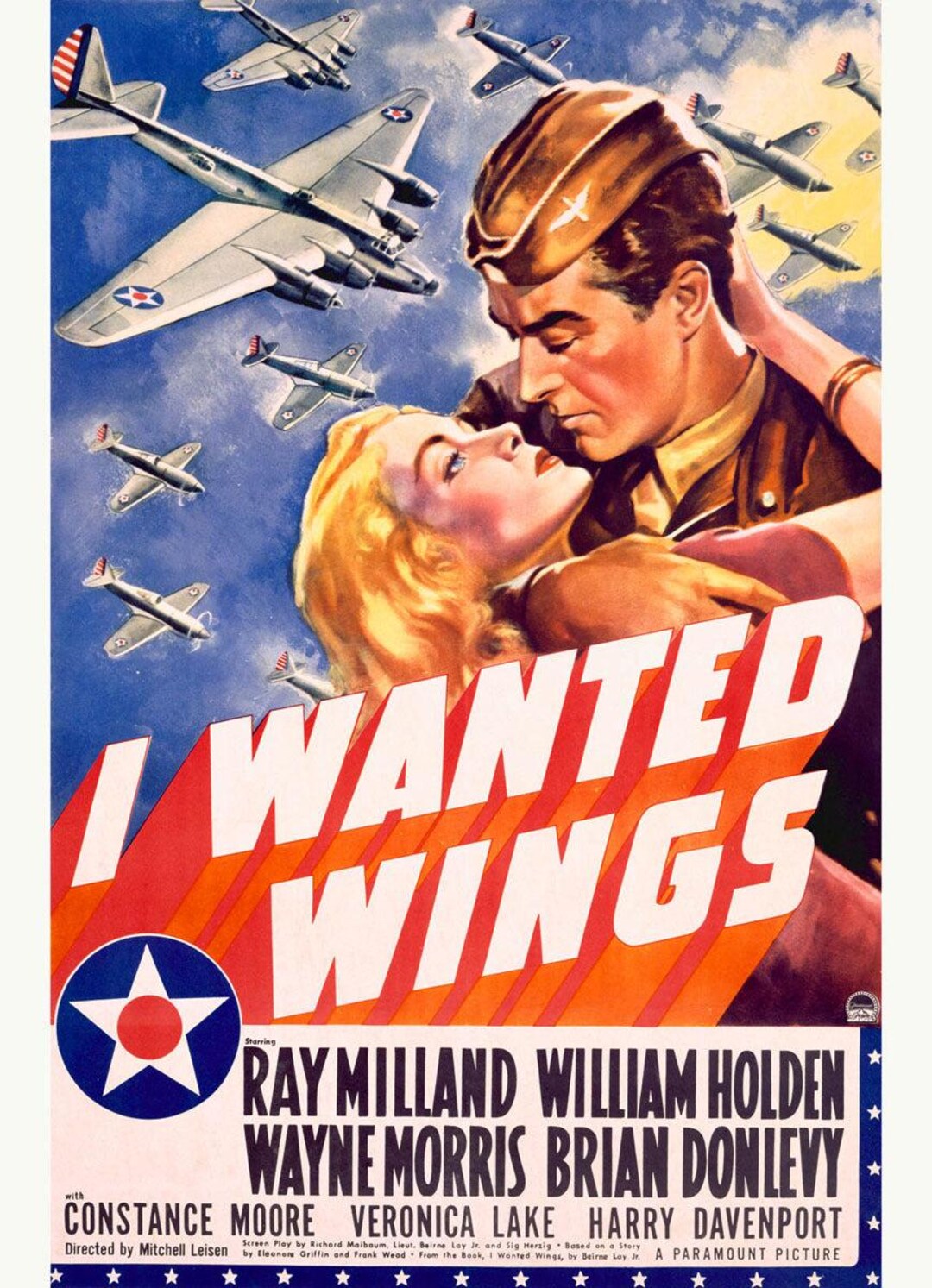 William Holden WWII AFF Wings Movie Poster 0000-4196 - Etsy