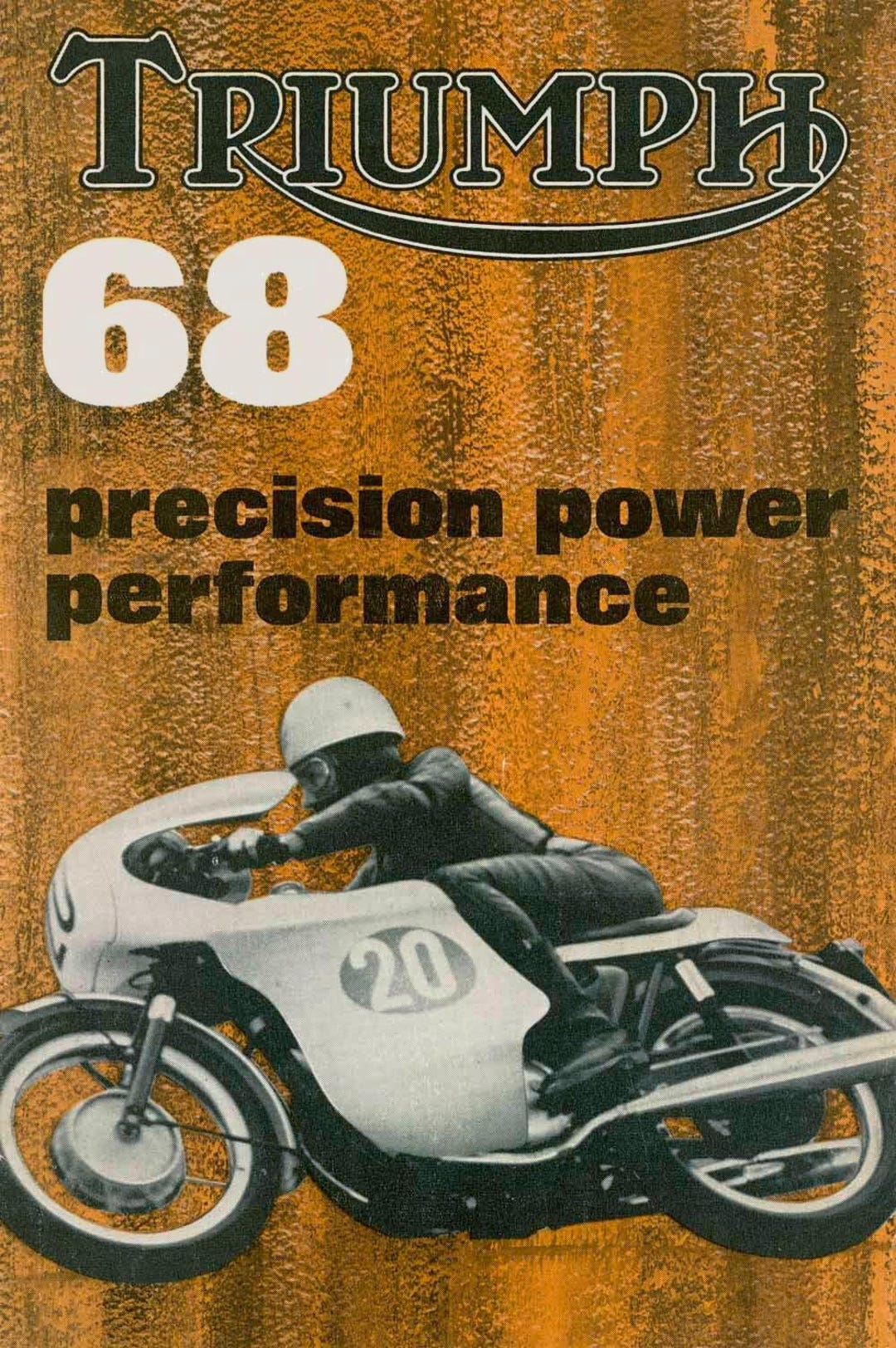 Vintage Poster Triumph Gp Motorcycle 0000-4811 - Etsy