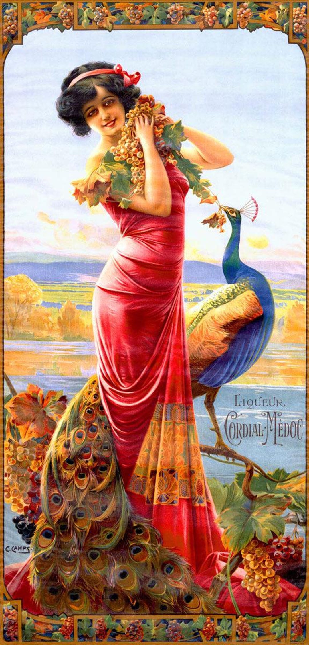 Vintage Poster Gaspar Camps Cordial-medoc Spain 1900 Poster 0000-0777 ...