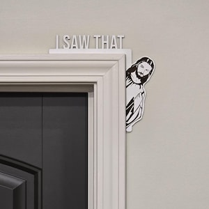 Jesus Corner Hang Jesus Door Hang Jesus I Saw That Wall Hang - Etsy
