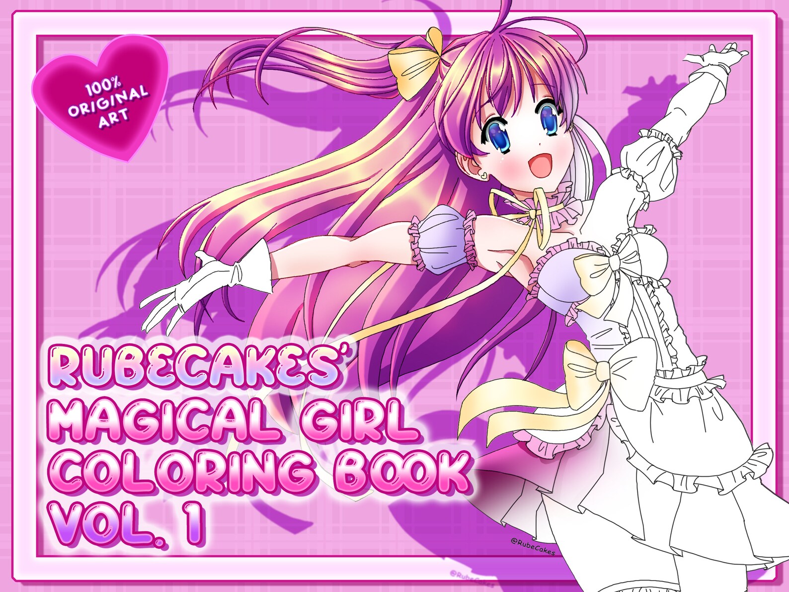 Anime Magical Girl Printable Digital Coloring Book Vol. I / All Ages ...