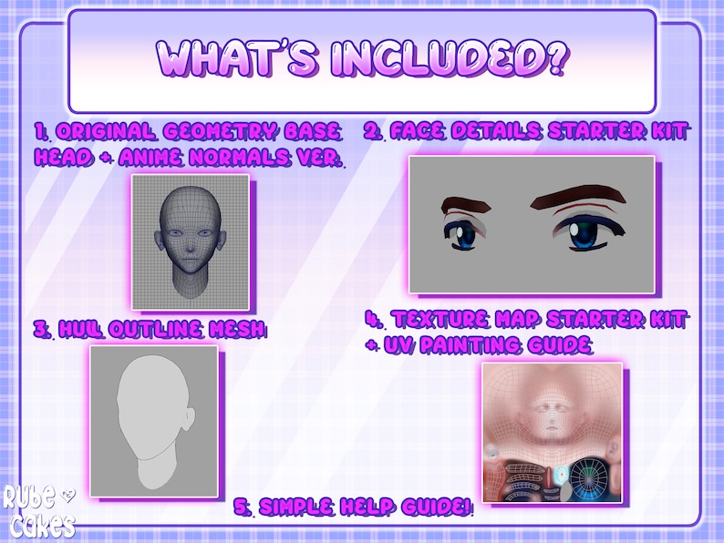 3D Ikemen Anime Head Basemesh / Vtuber Customizable Face / - Etsy