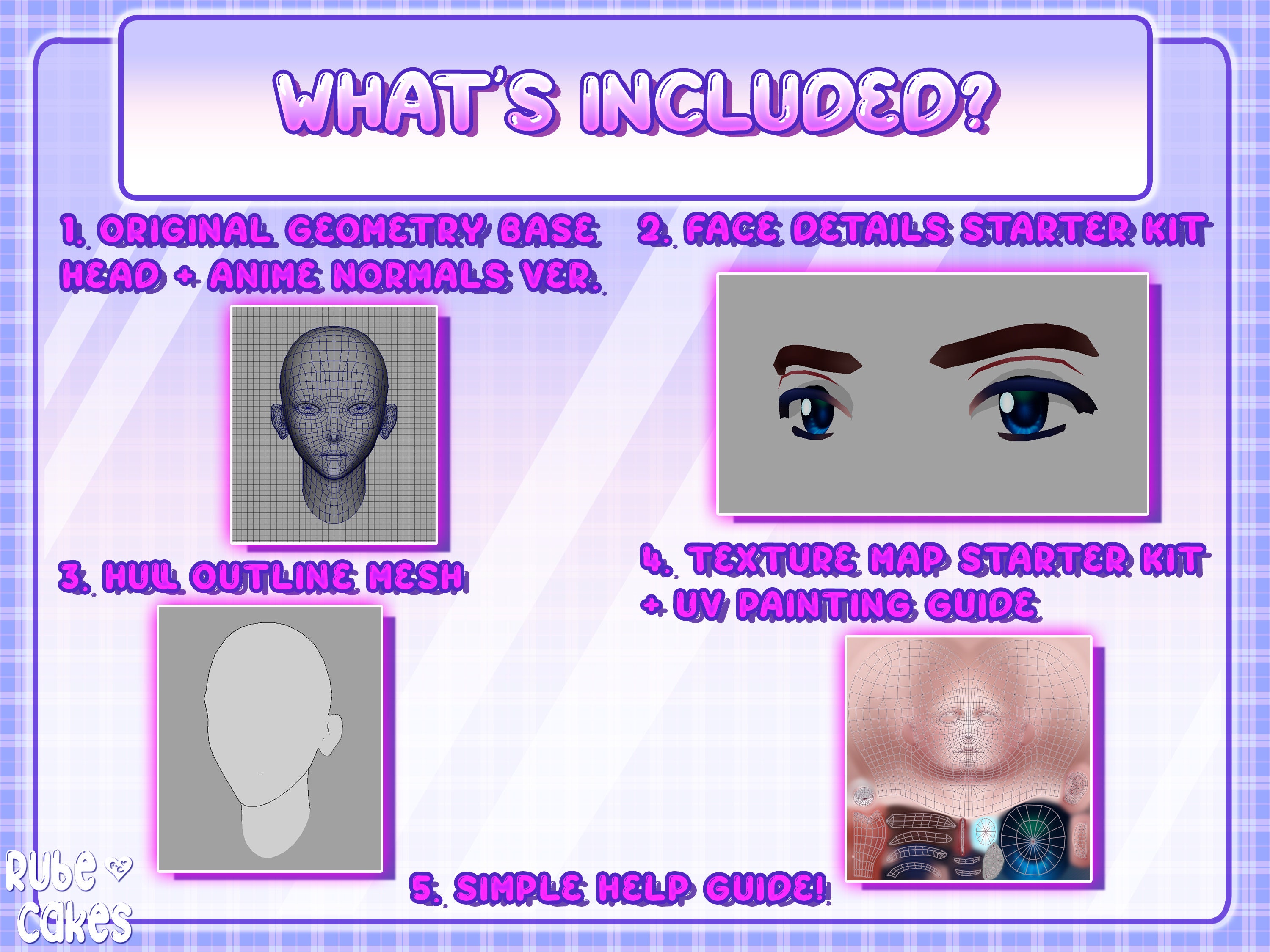 3D Ikemen Anime Head Basemesh / Vtuber Customizable Face / - Etsy