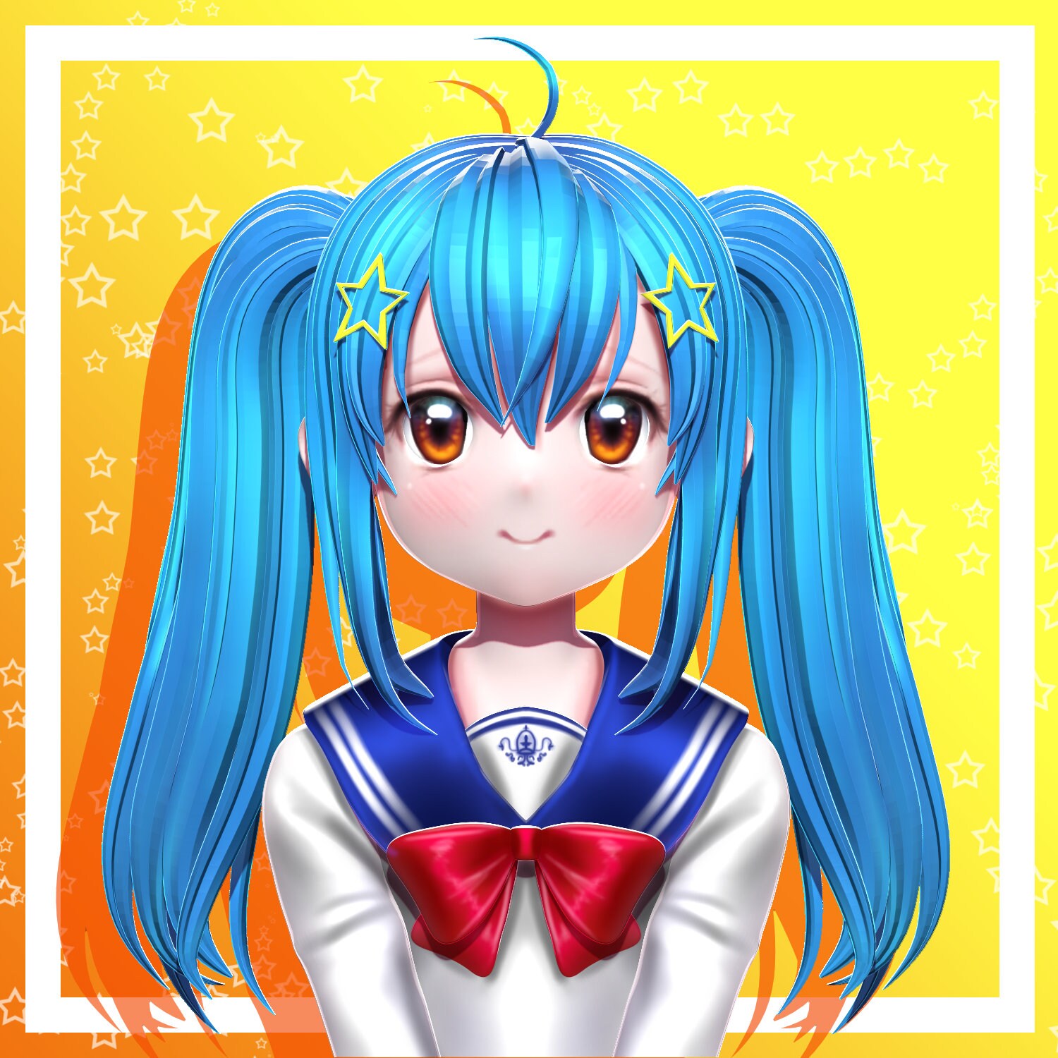 3D Anime Portrait Commissions / Vtuber Anime Model Artwork / Kawaii ...