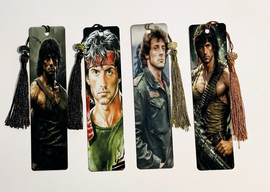 Rambo First Blood Metal Bookmarks With Tassle & Bead 1.5x6" - John ...