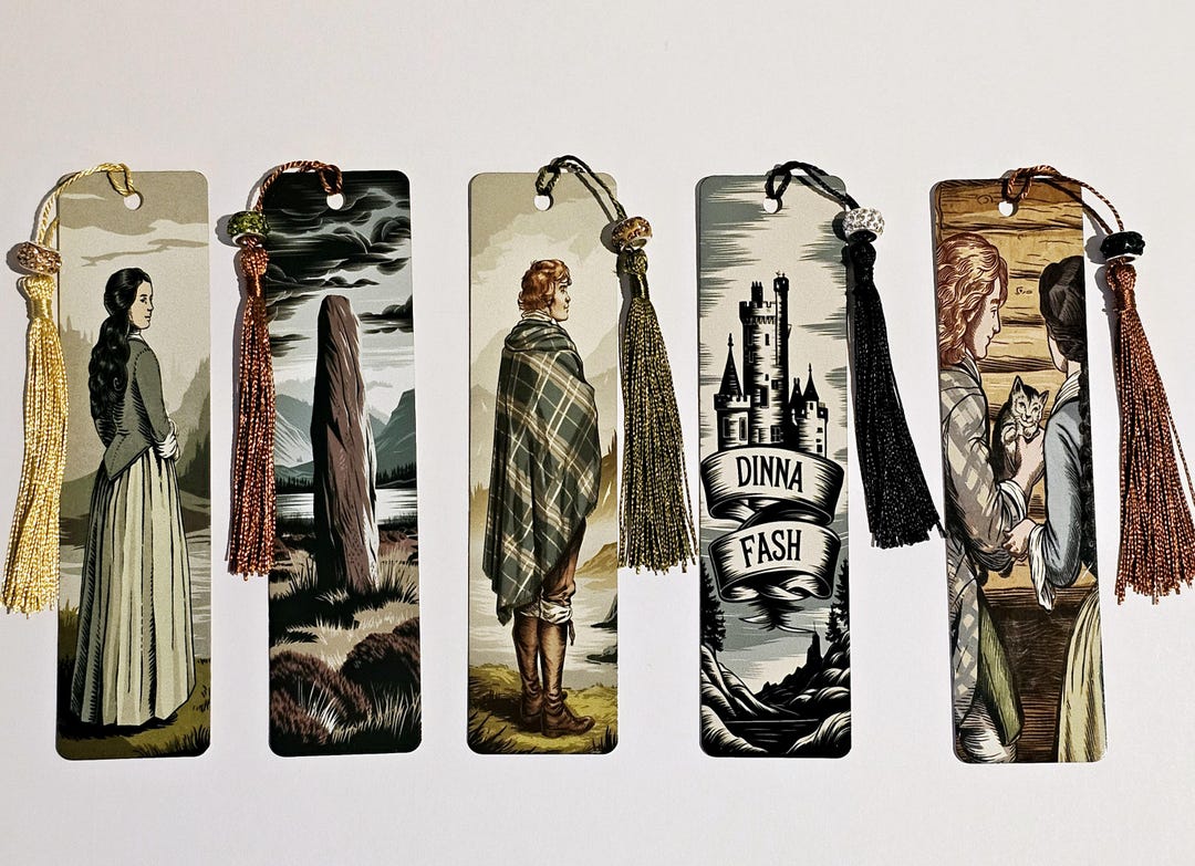 Scottish Highlander Time Traveler Metal Bookmarks With Tassle & Bead ...