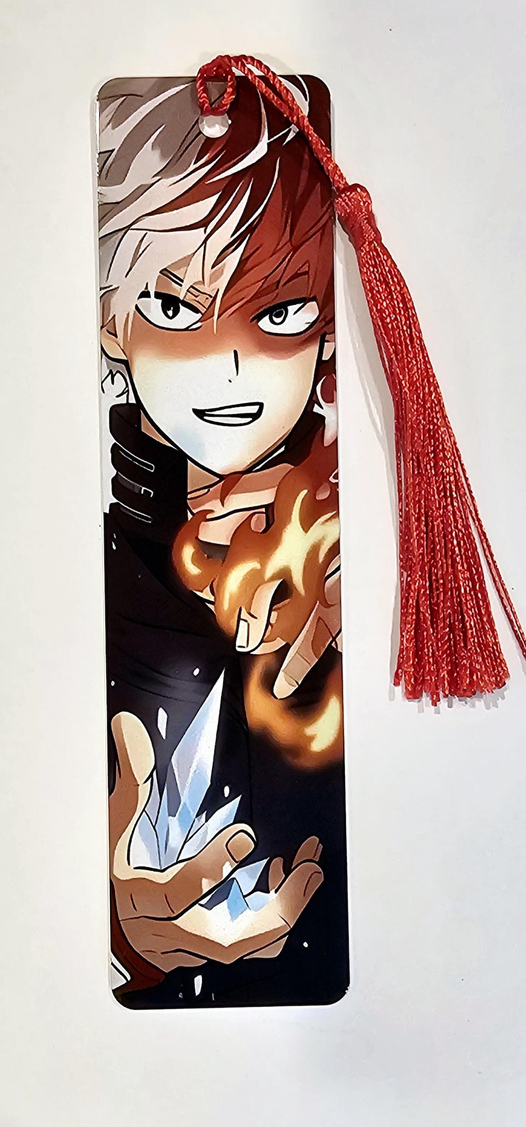 Awesome Metal My Hero Academia Shoto Todoroki Bookmarks With Tassle ...