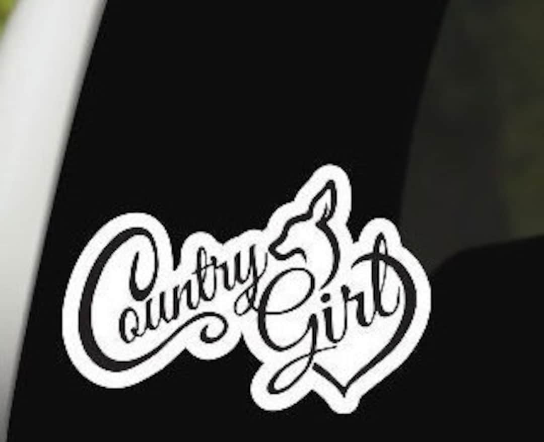 Country Girl Car Decal Decal, Decal for Women, Yeti Cup Decal, iPad ...