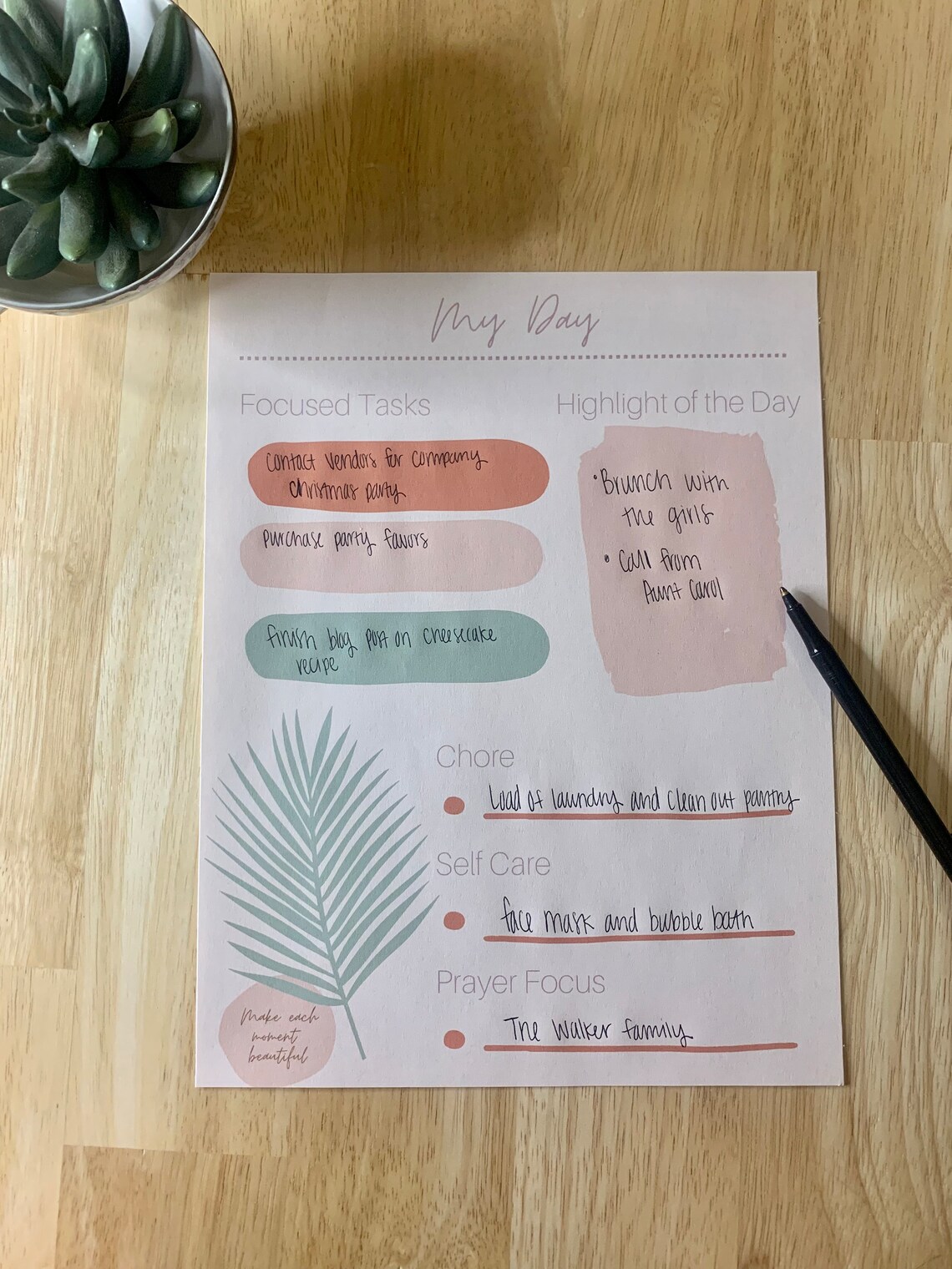 Terracotta Day Planner - Etsy