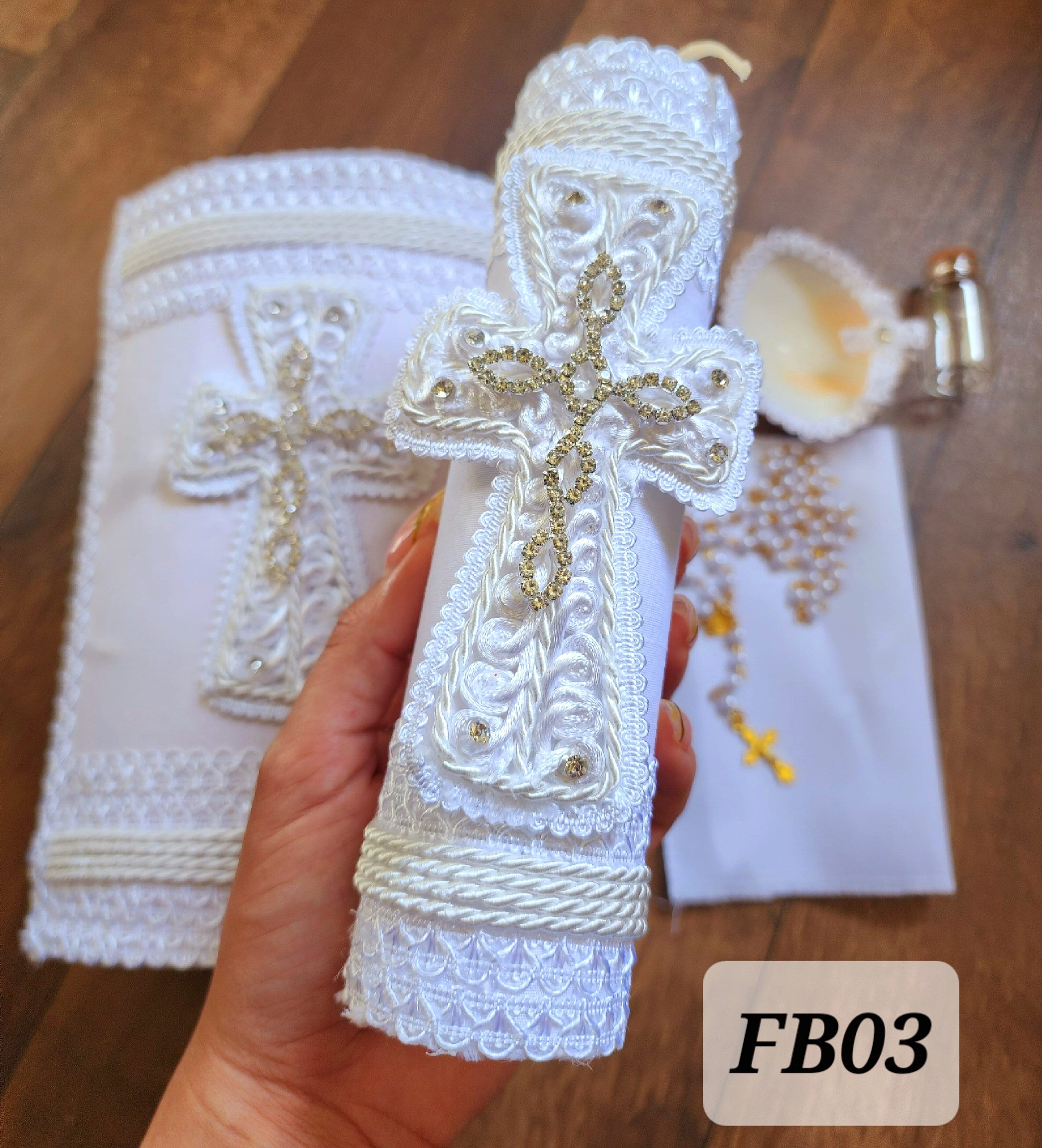 Vela De Bautizo , Vela De Bautizo, Baptism Candle Set Girl Boy , Wooden ...