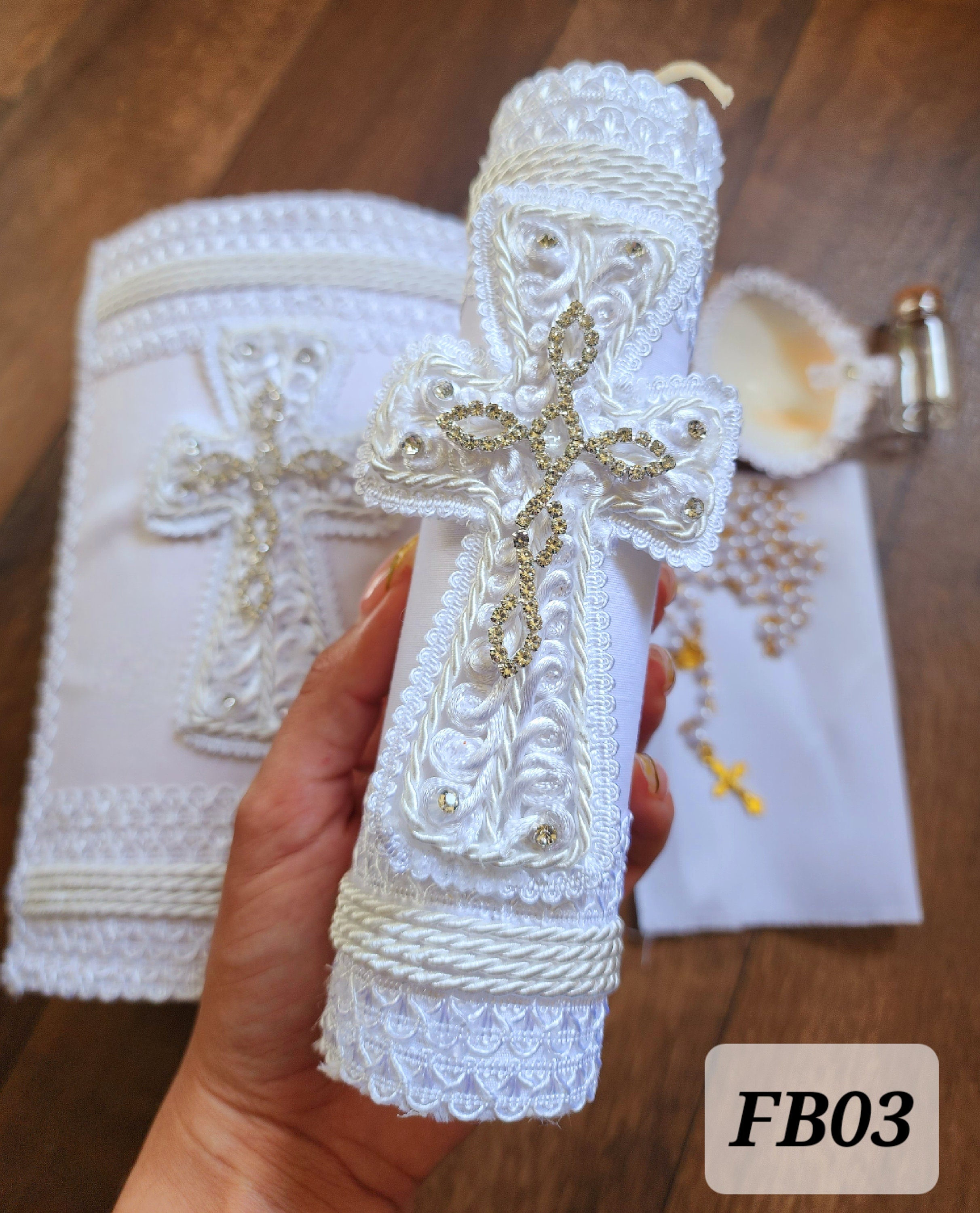 Vela De Bautizo Vela De Bautizo Baptism Candle Set Girl Boy - Etsy