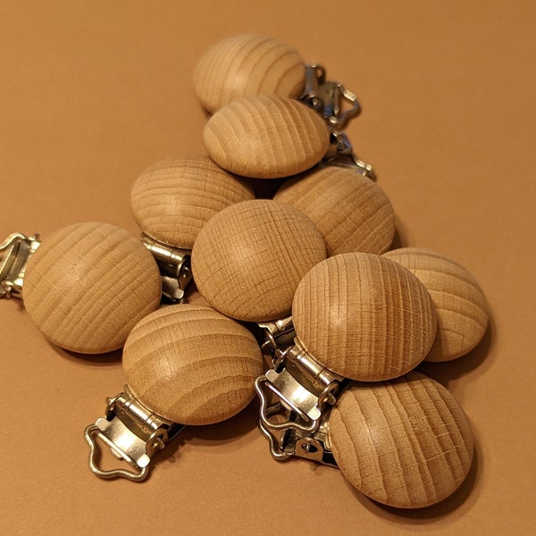 Wood Pacifier Clip - Etsy